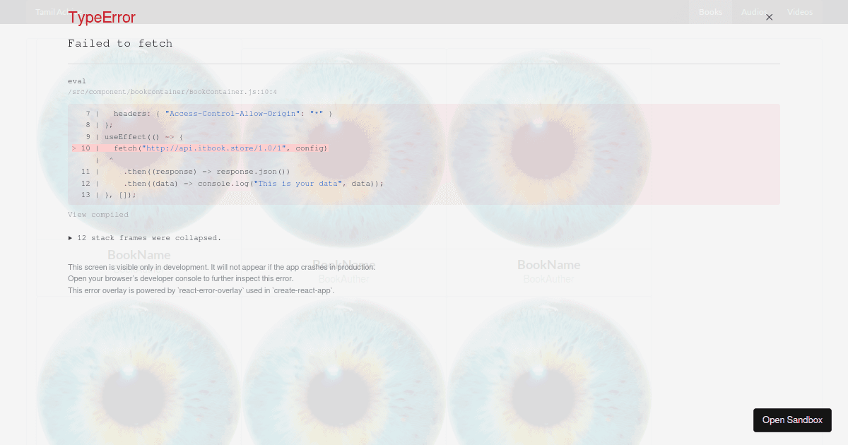 React Book Store - Codesandbox