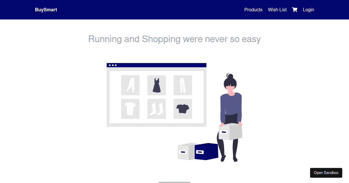 E-Commerce App - Codesandbox