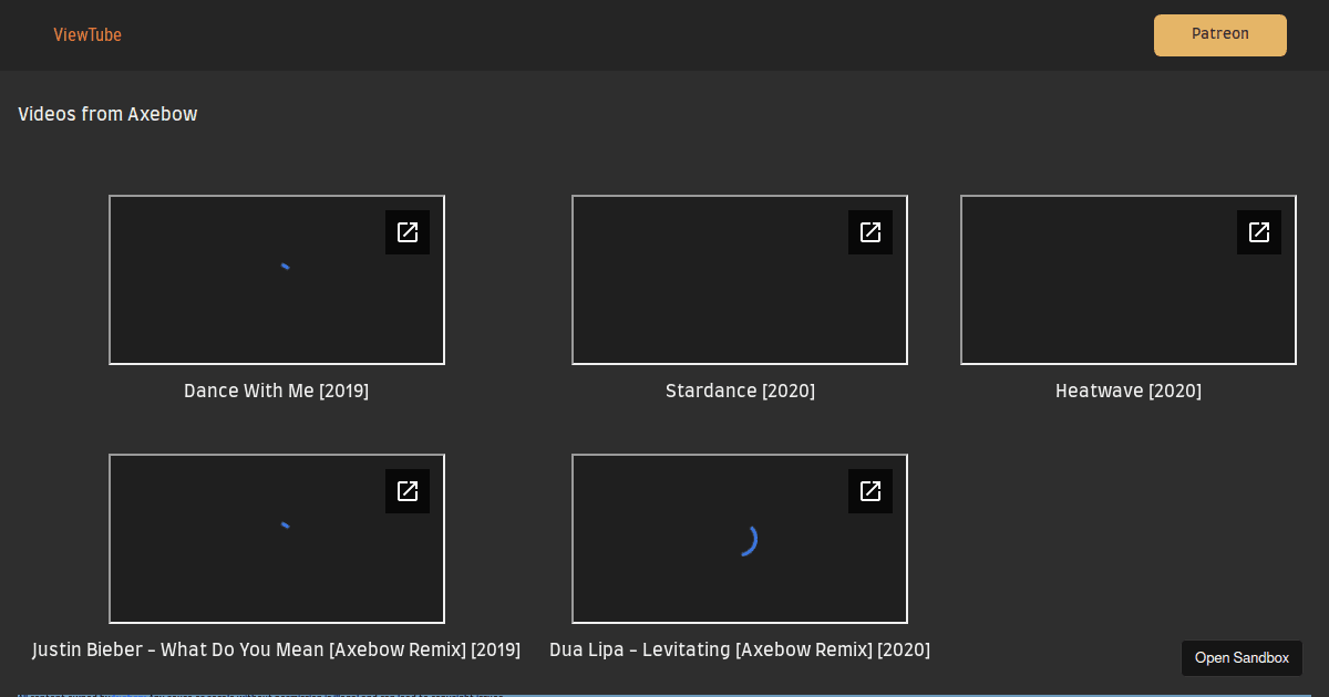 ViewTube - Codesandbox