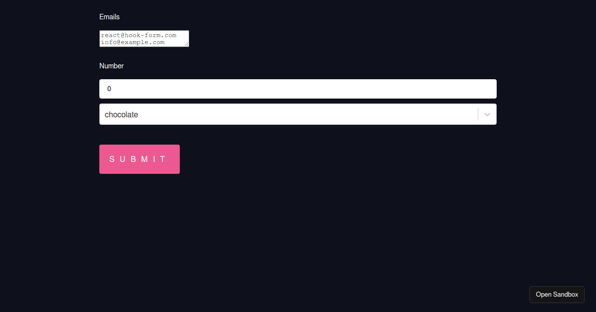 React Hook Form Parse And Format Textarea Codesandbox 2868