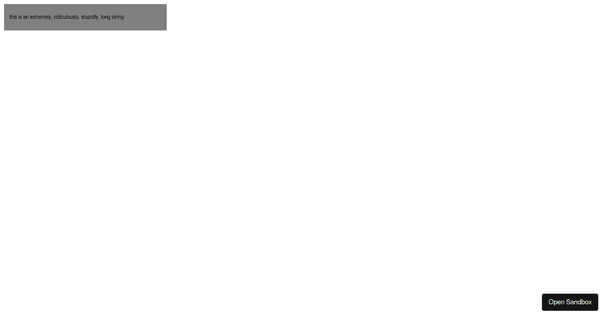 Text Resize Based On Element Width Codesandbox