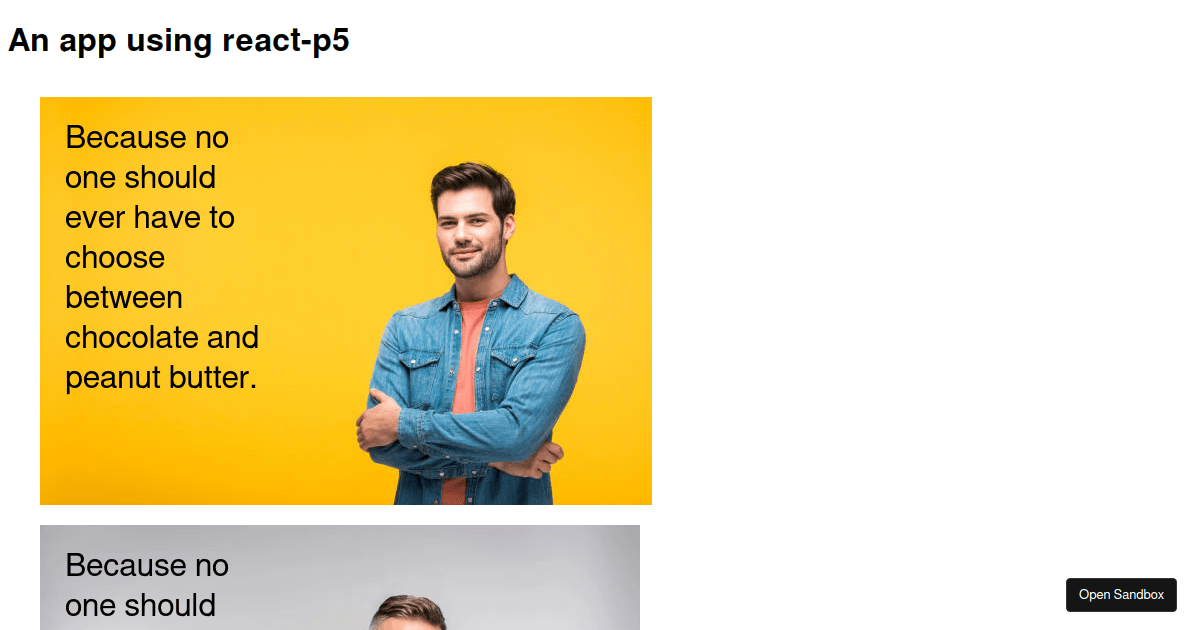 react-p5-sandbox - Codesandbox