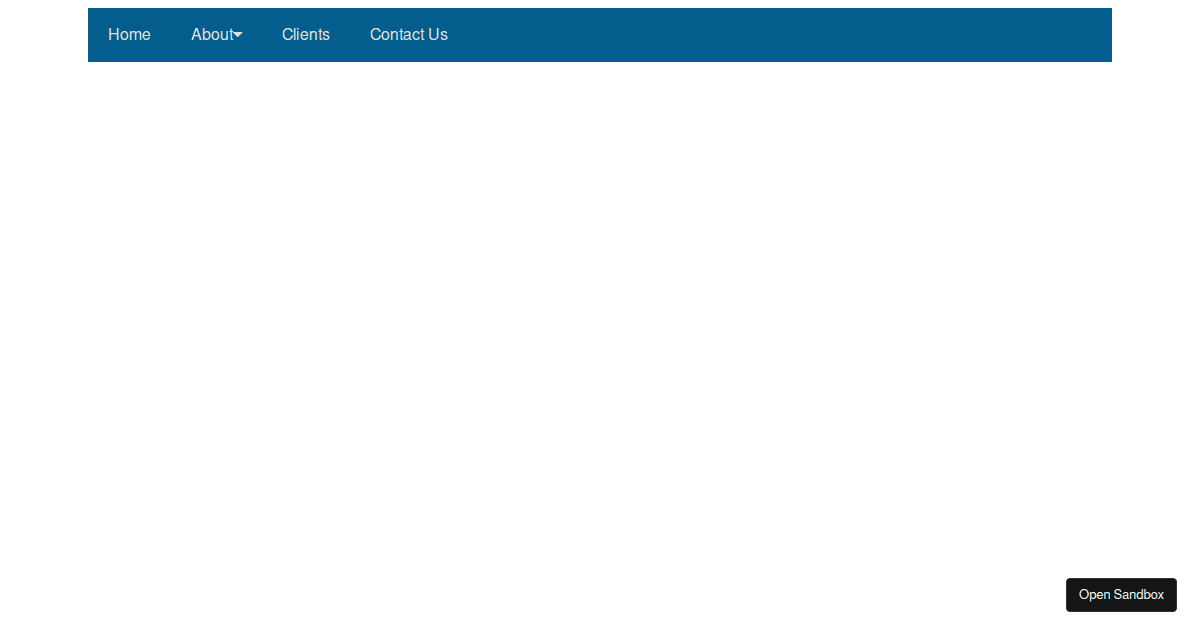 navbar example #1 - Codesandbox