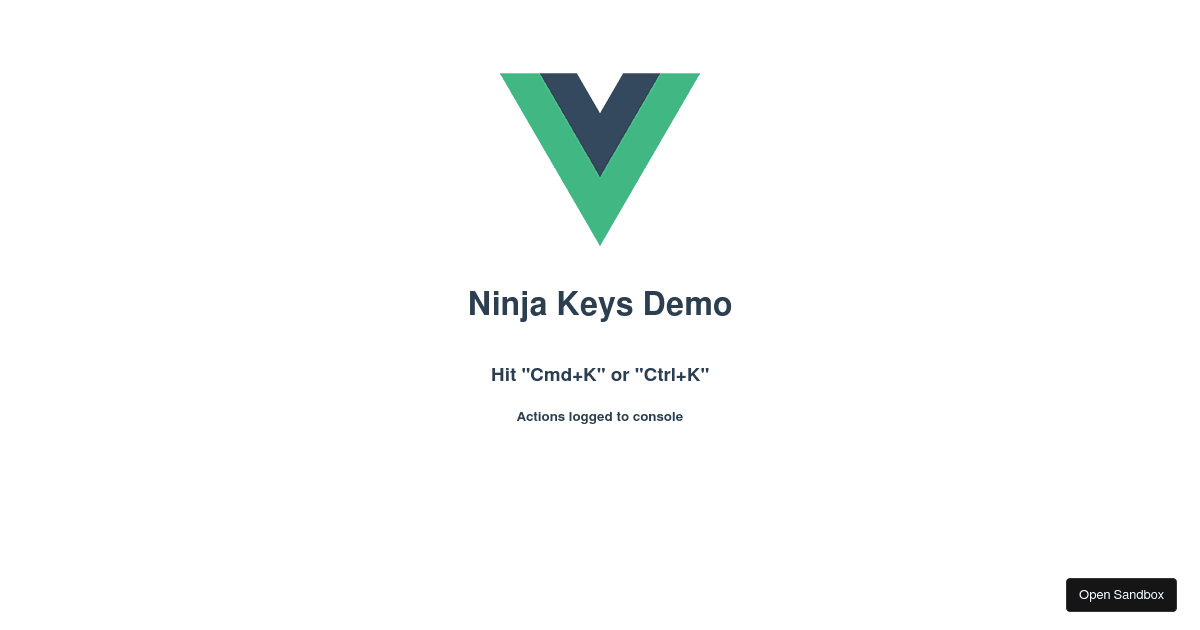 ninja-keys-demo-vue3 (forked) - Codesandbox