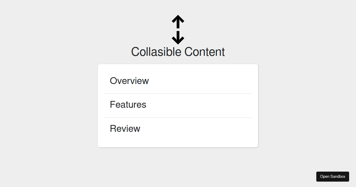 react-collapsible-component - Codesandbox react-collapsible-component - Codesandbox