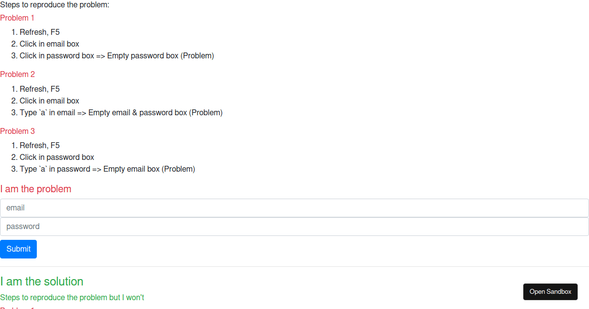 React Formil Errors Codesandbox