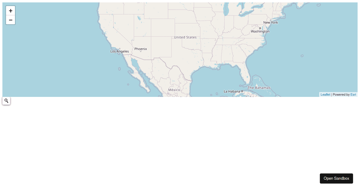 React Leaflet Placing Map Control Components Outside Of Map Codesandbox