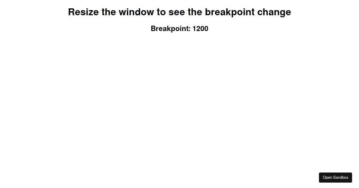 useBreakpoint-hook - Codesandbox