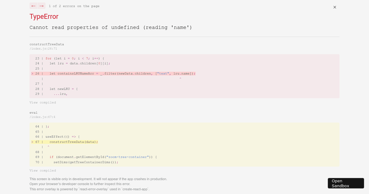 Vx Collapsible Tree And Link Examples Forked Codesandbox