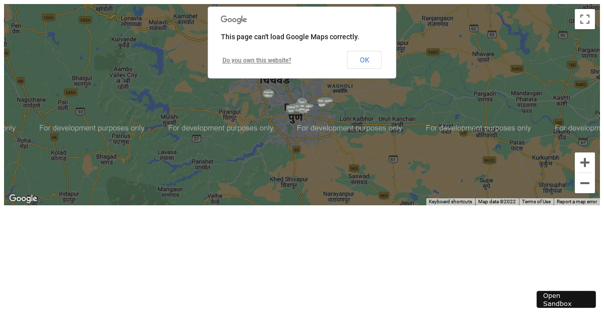 google-maps-test - Codesandbox