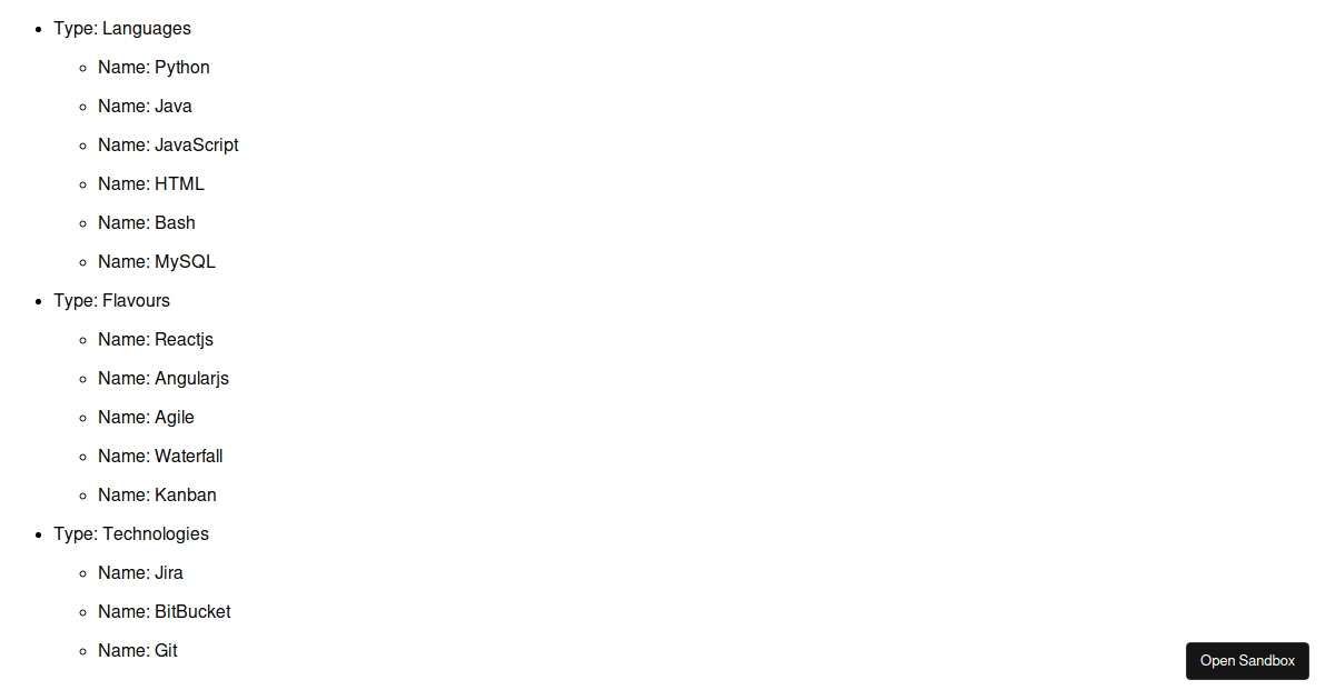React Example Forked Codesandbox