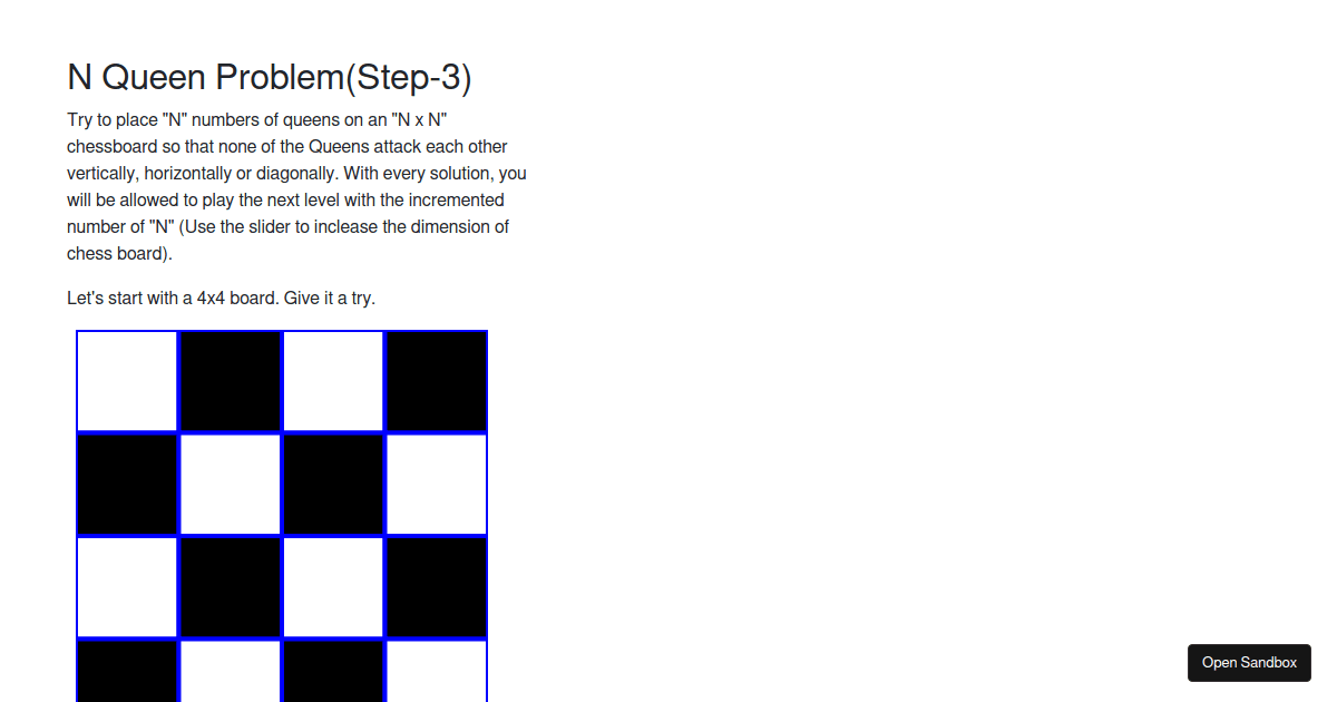 N-Queen-2 - Codesandbox