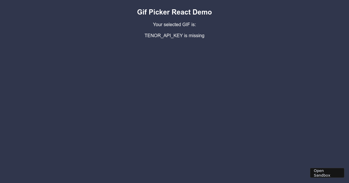 gif-picker-react - Codesandbox