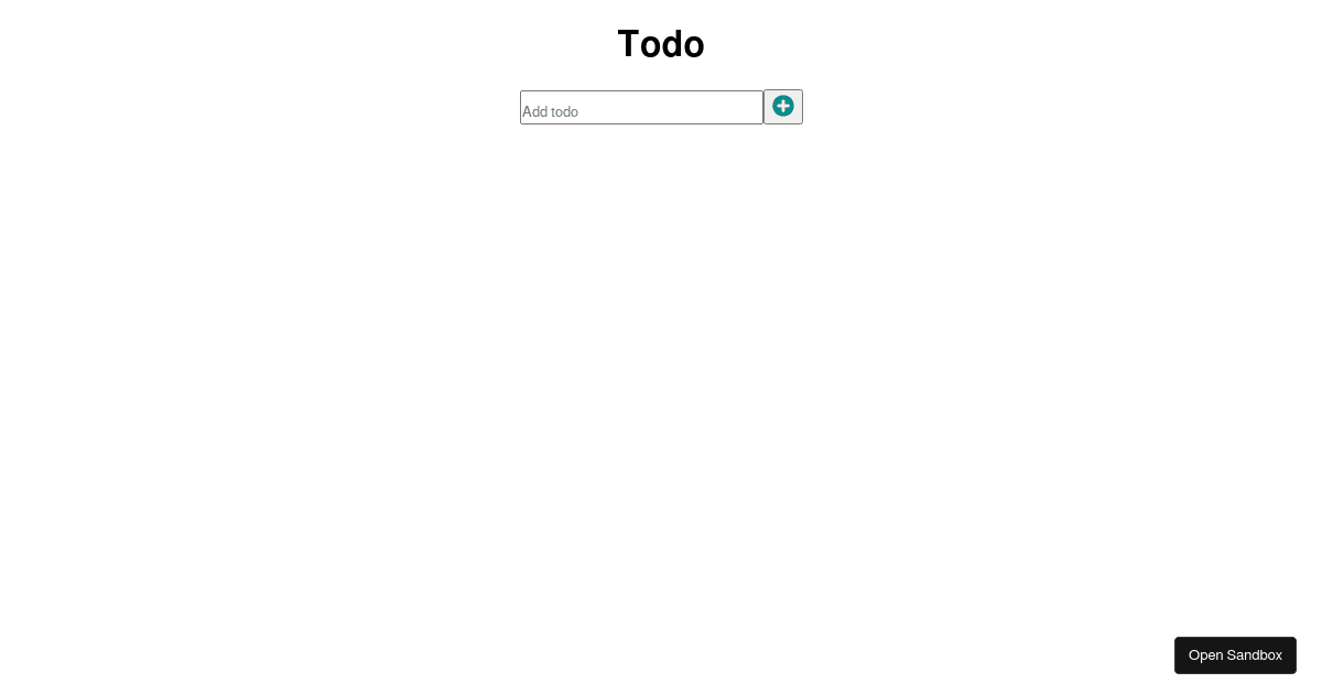 Todo1 - Codesandbox