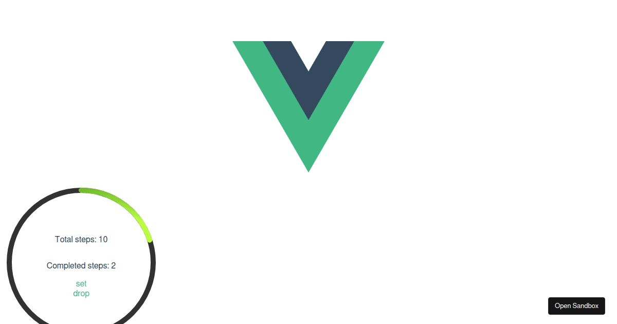vue-radial-progress #9 - Codesandbox