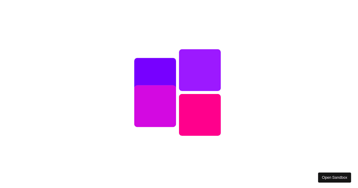 Framer Motion: Reorder animation - Codesandbox