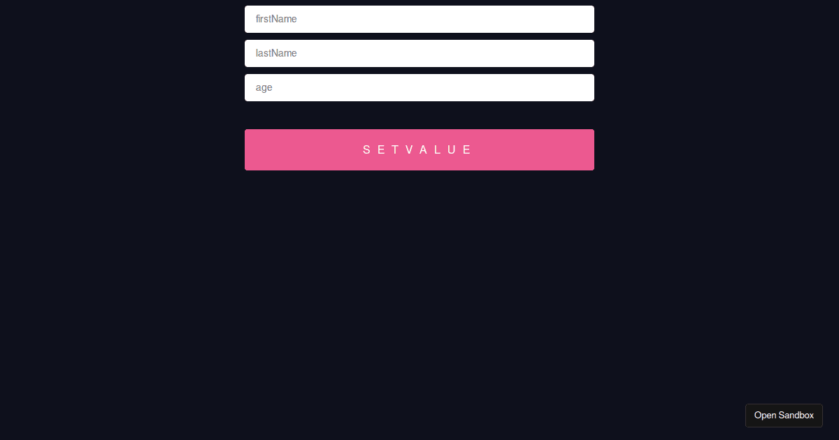 React Hook Form - TypeScript with controlled child Components - Codesandbox