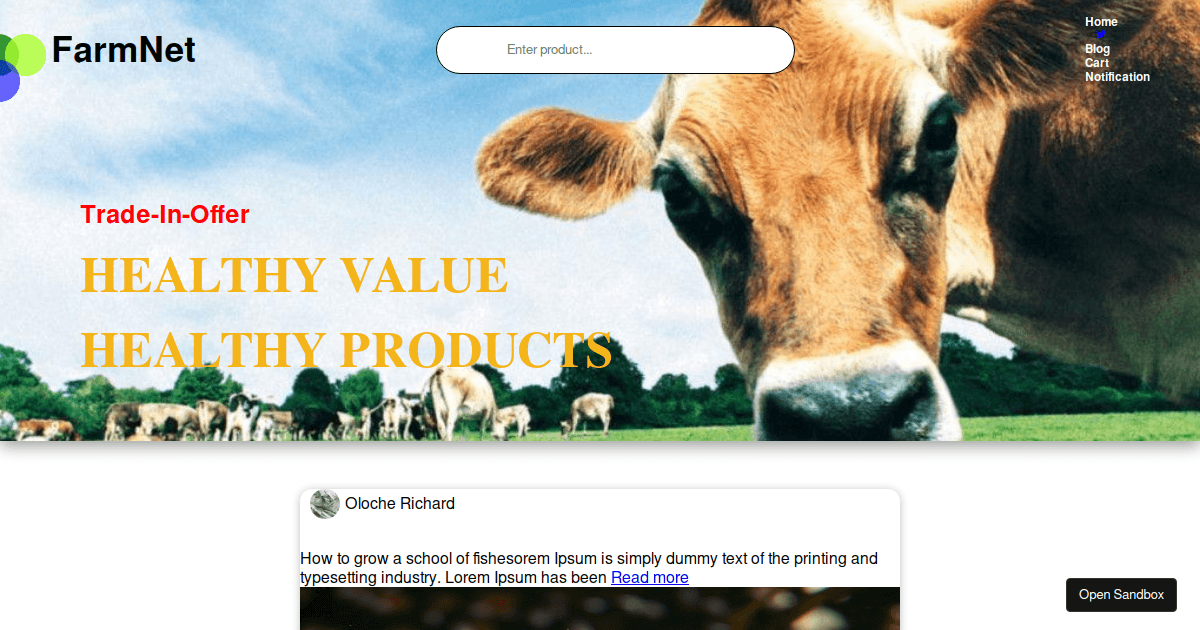 farmnet - Codesandbox