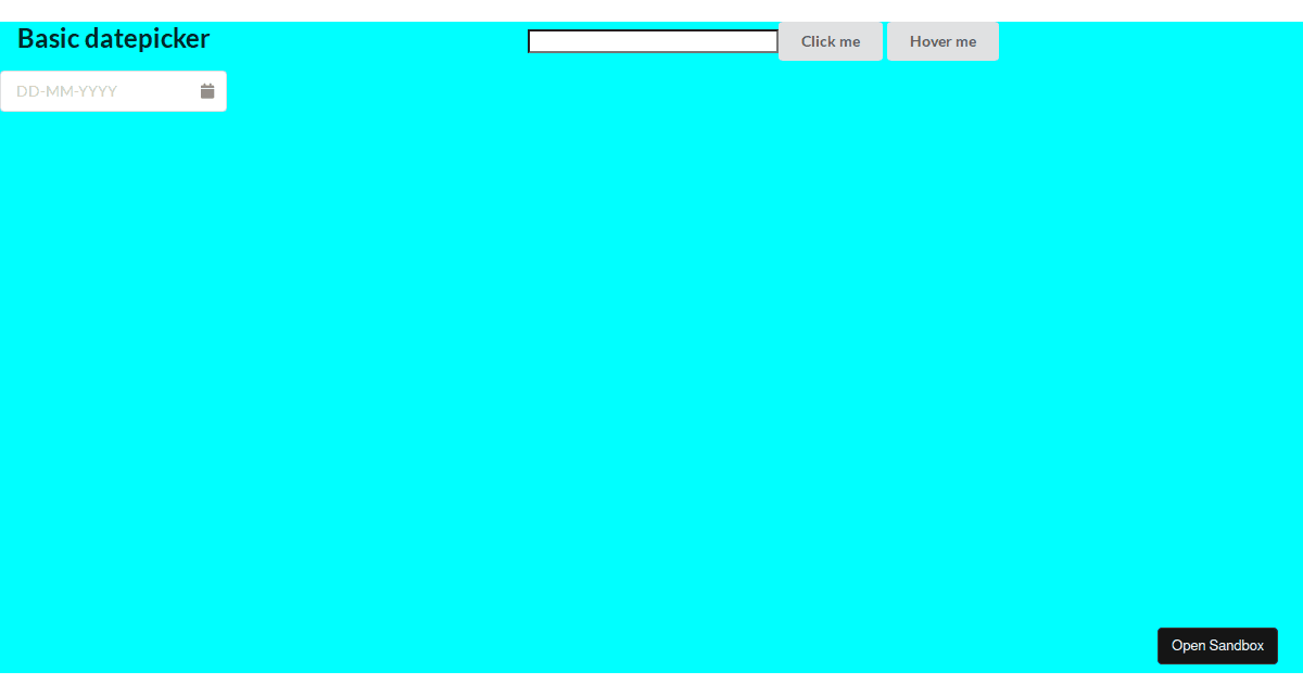 React Semantic Ui Datepickers Issue 1 Codesandbox