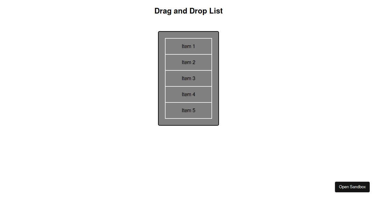 draganddropvertical - Codesandbox