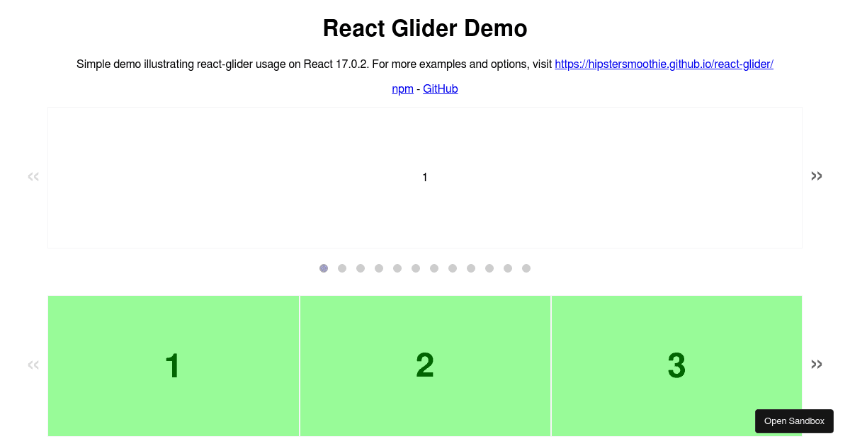 react-glider-demo (forked) - Codesandbox