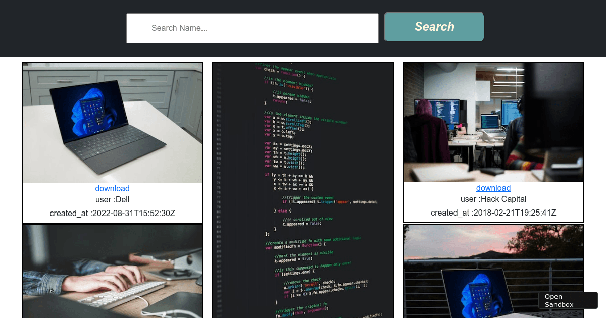 epic-field-fycvbd - Codesandbox