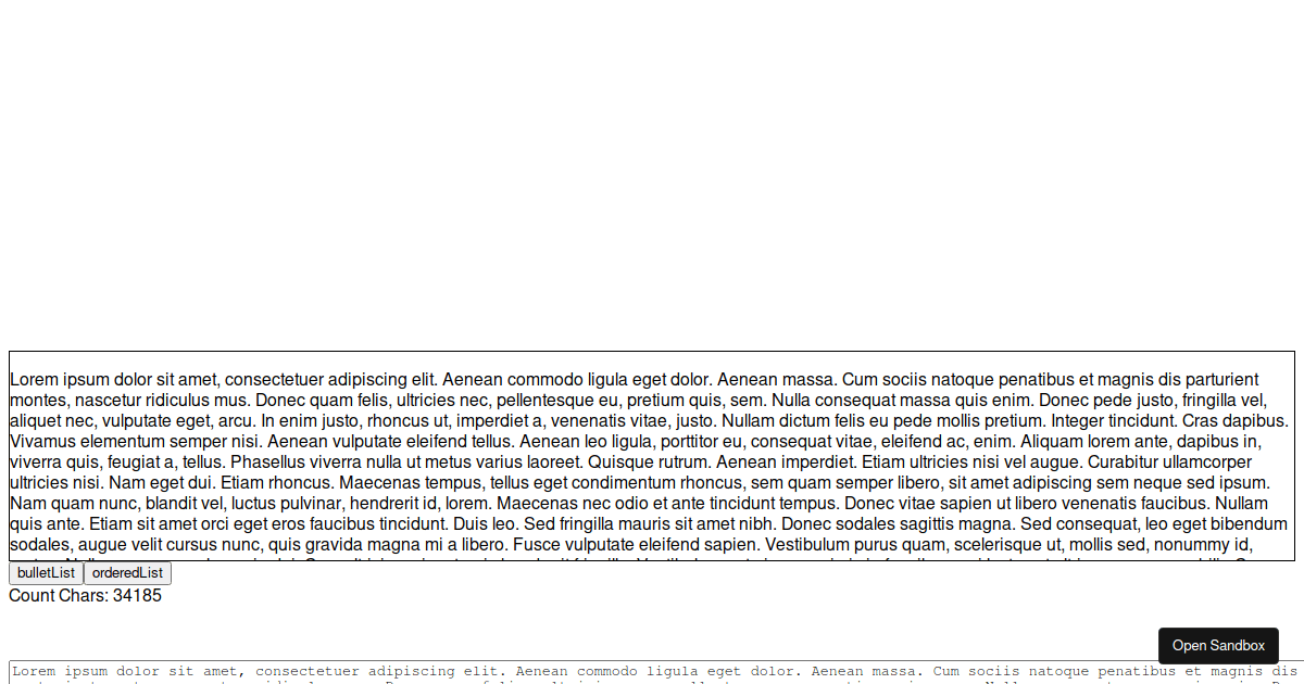 tiptap vue (forked) - Codesandbox