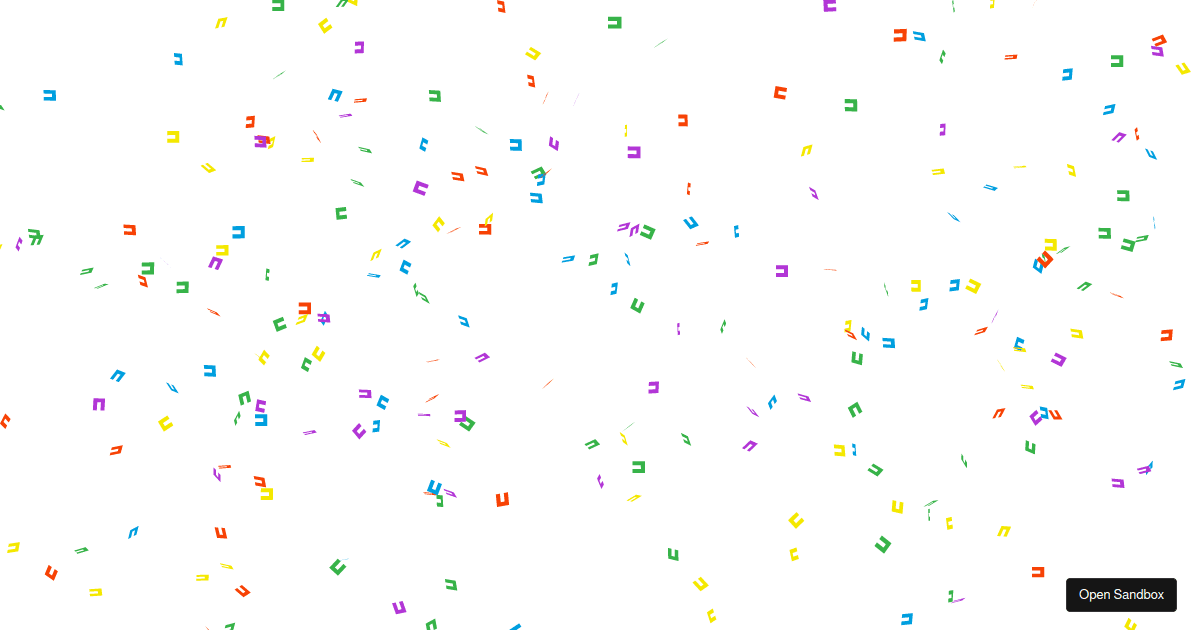 confetti - Codesandbox