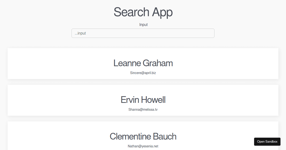 React Hooks Filter Text Codesandbox 6731