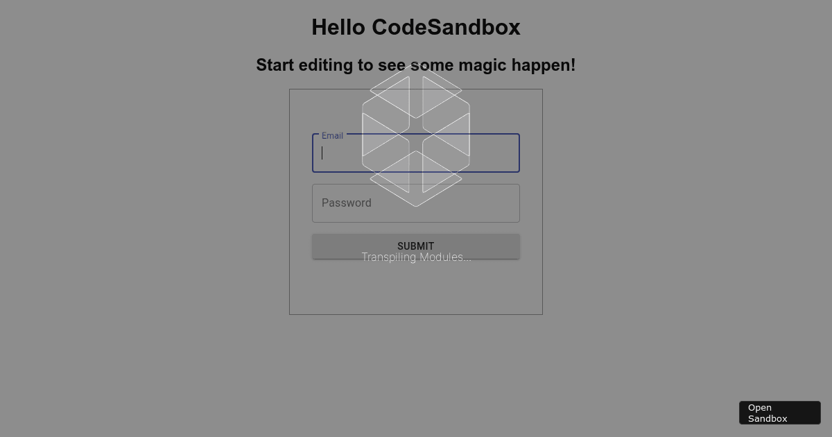 React Hook Form With Yup Forked Codesandbox