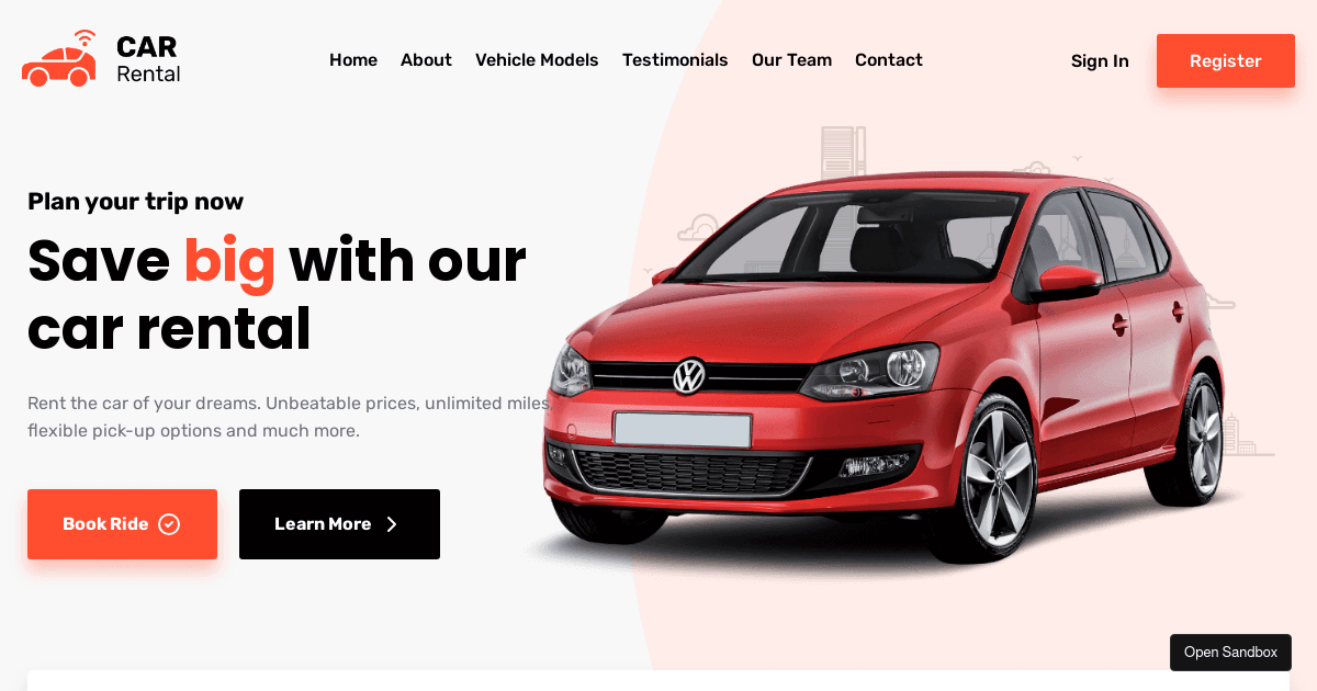 car-rental - Codesandbox