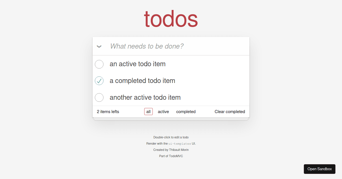 ~ example - TodoMVC - Codesandbox ~ example - TodoMVC - Codesandbox