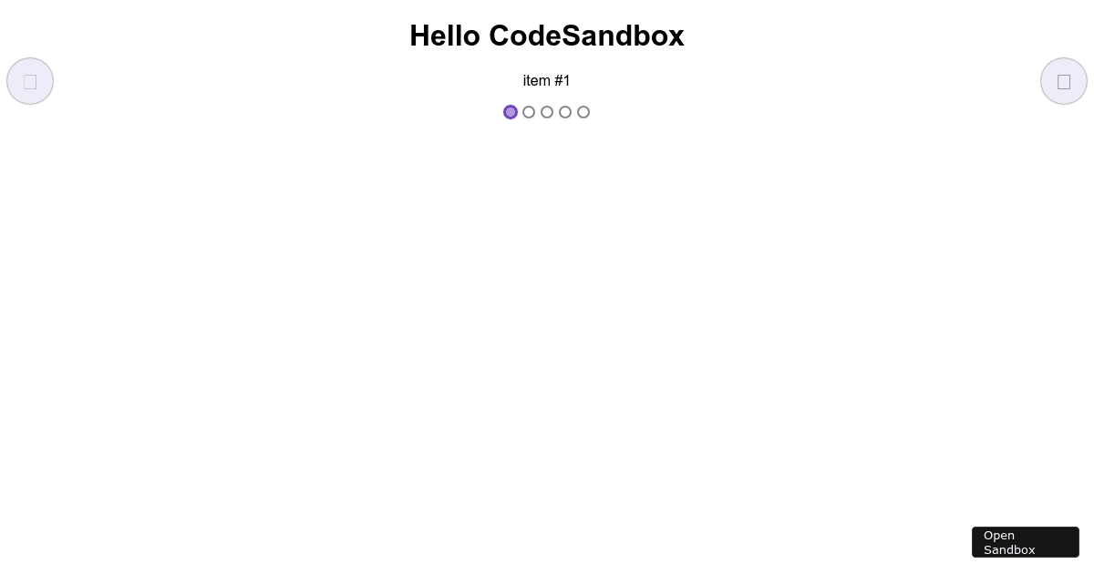React Carousel a11y bug - Codesandbox
