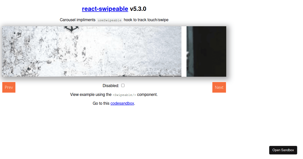react-swipeable hook image carousel - Codesandbox