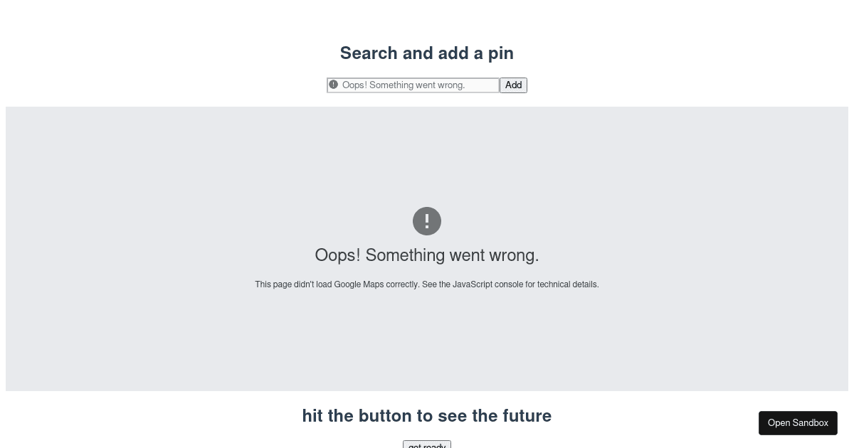 Vue Google Maps (forked) - Codesandbox