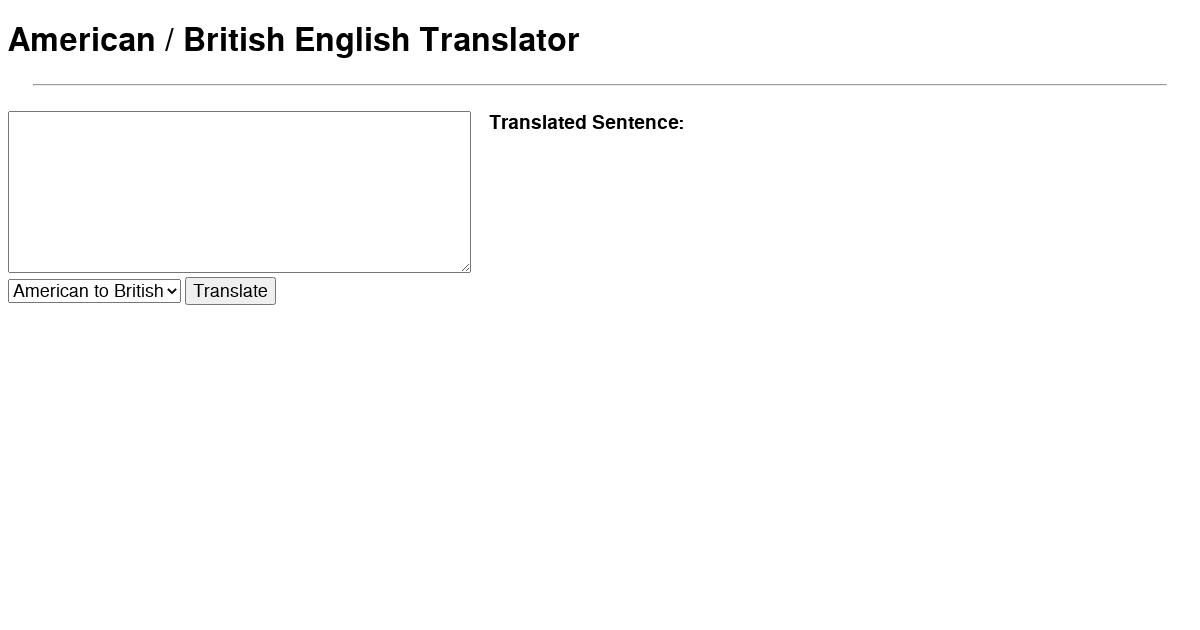 fcc-american-british-translator - Codesandbox