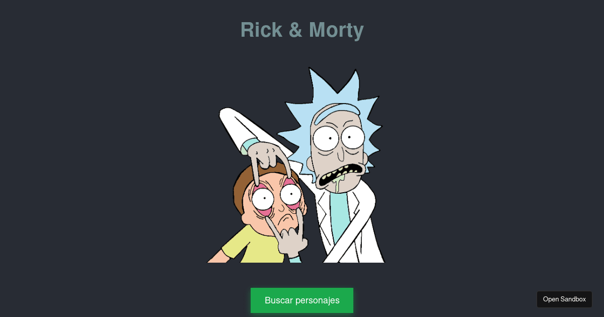 rick-morty-reactjs - Codesandbox