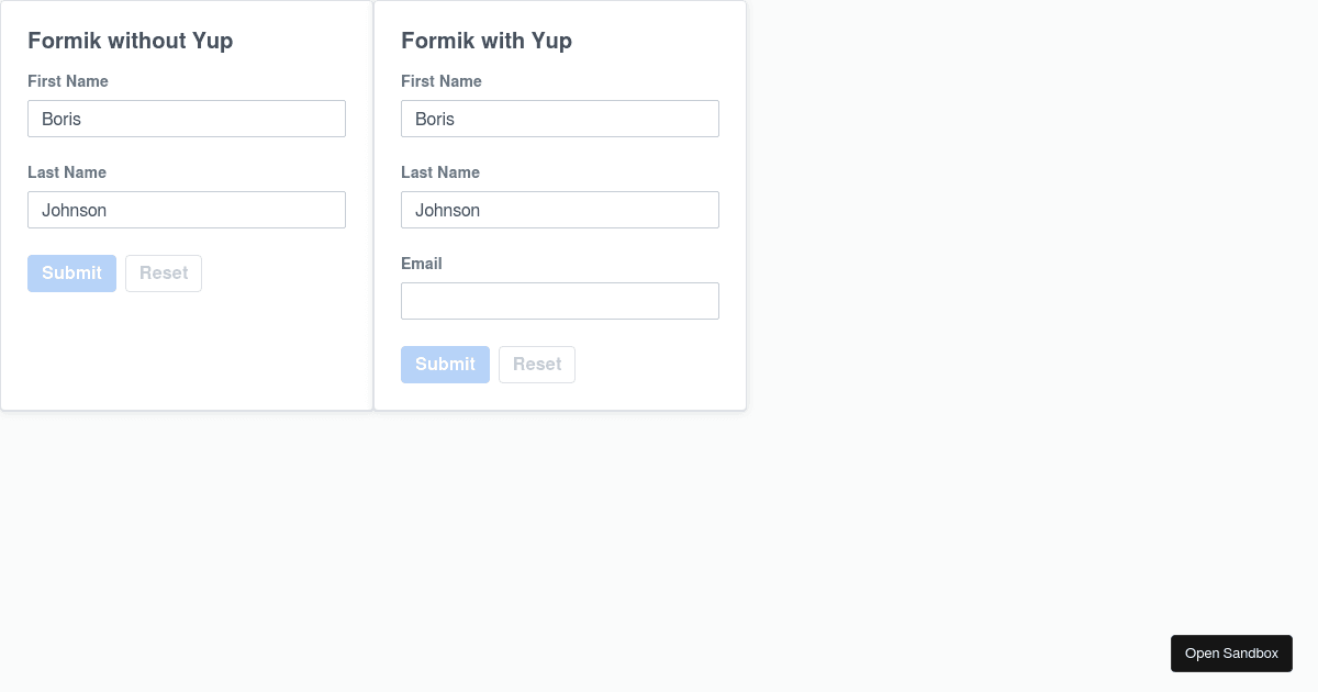form-experiments - Codesandbox