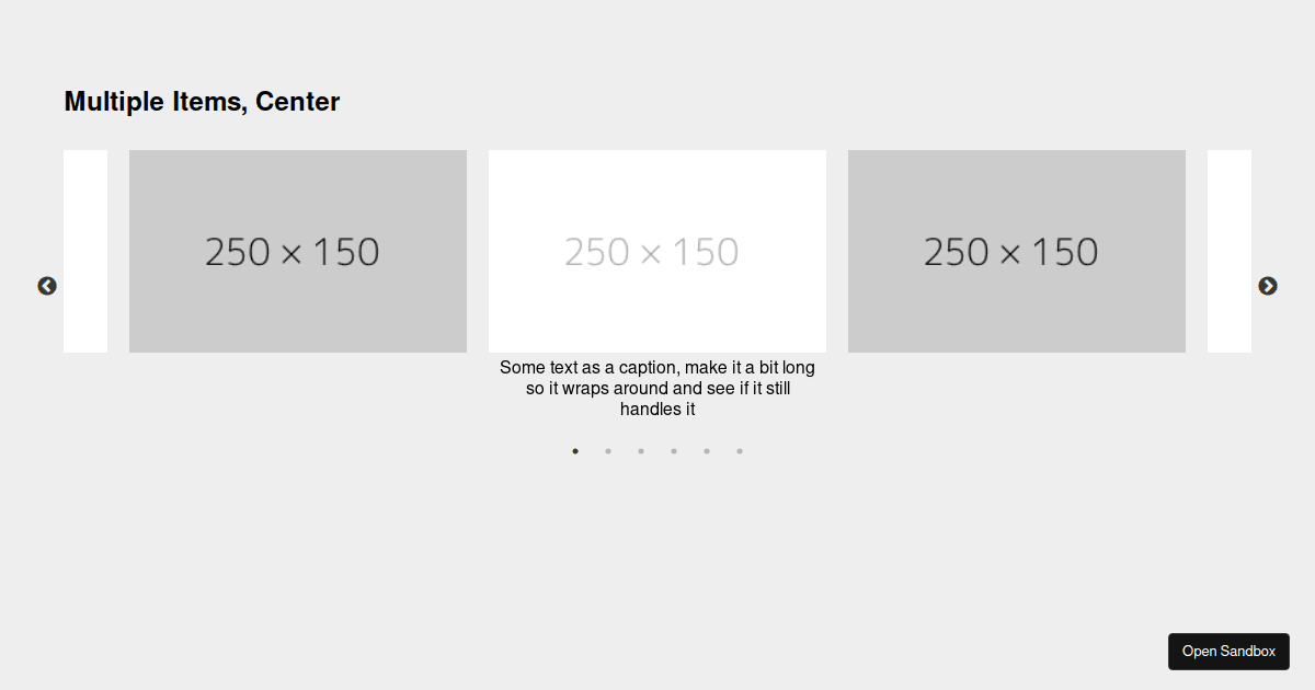 React Slick Demo Codesandbox