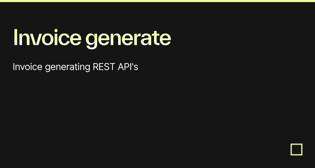 Invoice generate - Codesandbox