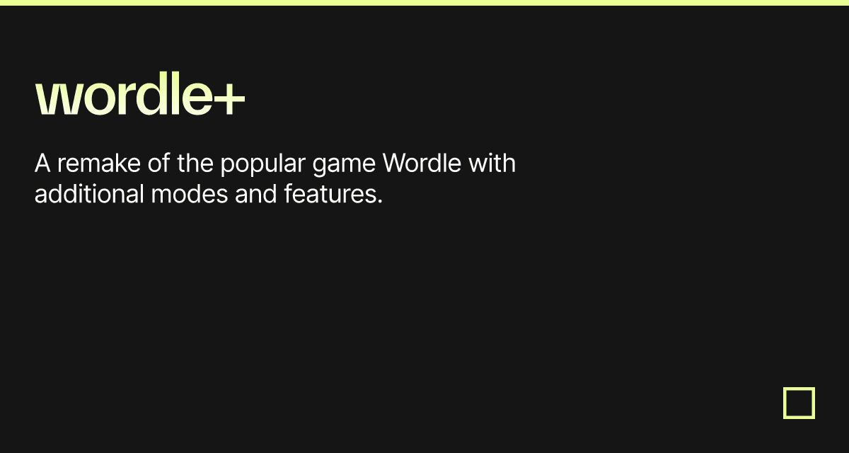 wordle+ - Codesandbox