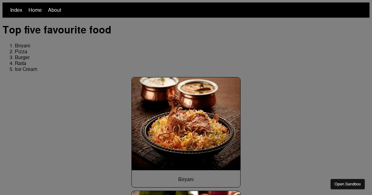 Food-web - Codesandbox