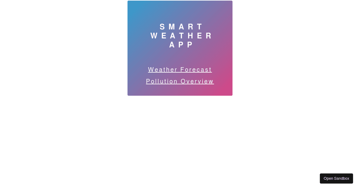 react-weather-app - Codesandbox