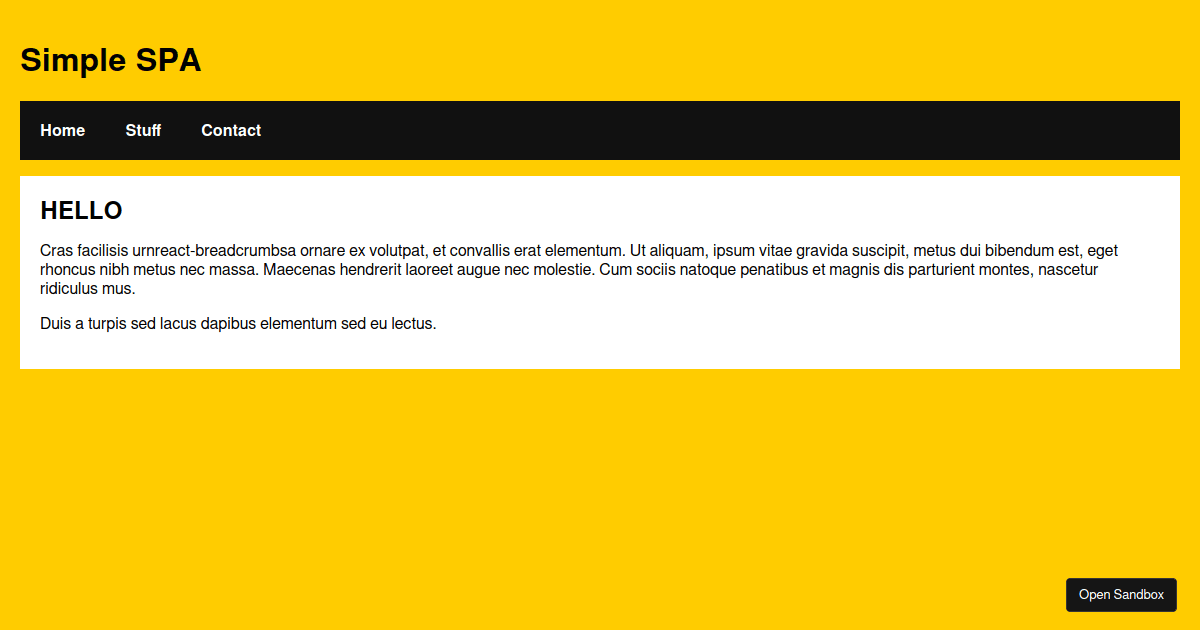 single-page-app - Codesandbox