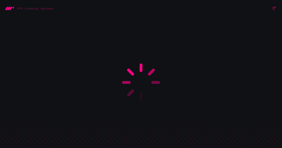 SVG loading spinner - Codesandbox