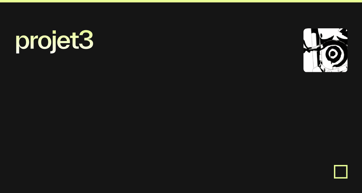 projet3 - Codesandbox