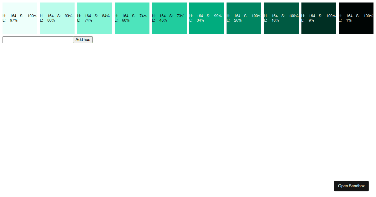 color-playground - Codesandbox