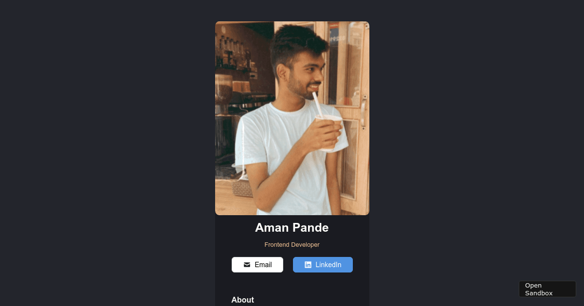 personal-profile-card - Codesandbox