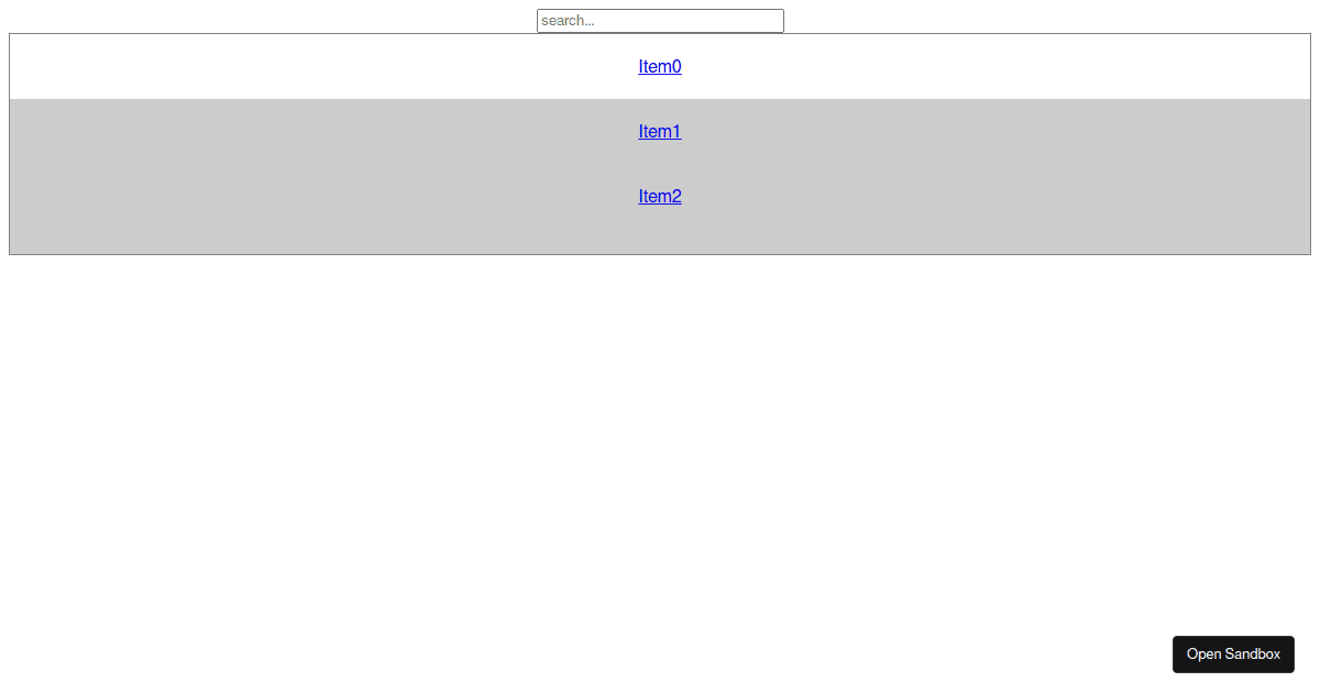 Keydown Navigation Codesandbox 