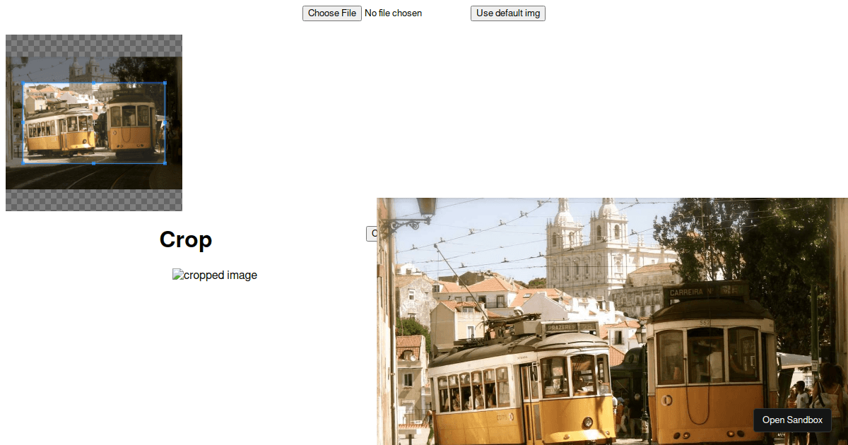 React-Cropper-Demo - Codesandbox
